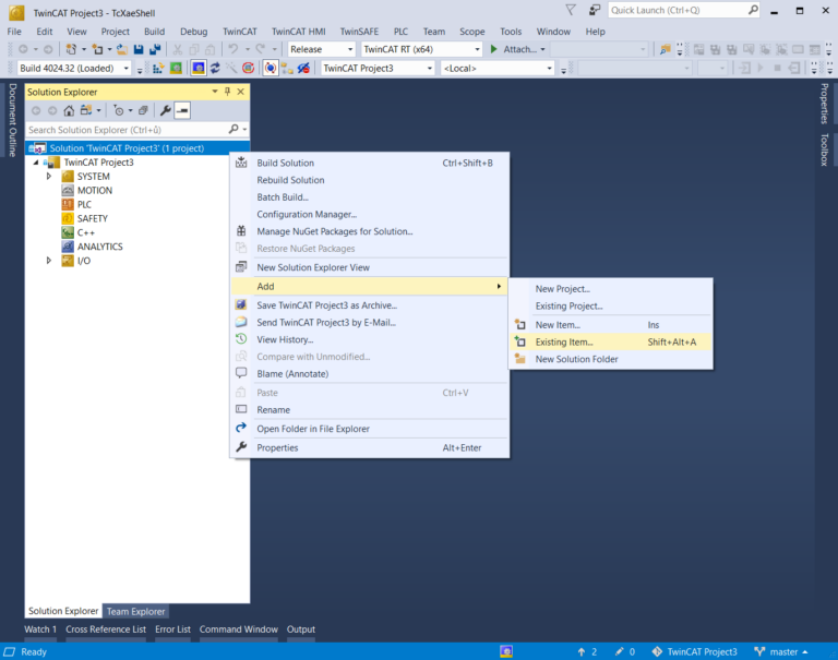 .gitignore for TwinCAT 3 and TwinCAT HMI - Hello TwinCAT