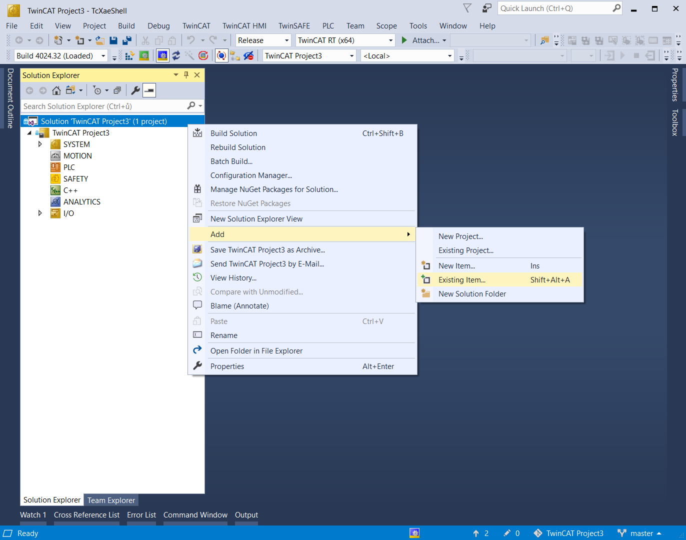 .gitignore for TwinCAT 3 and TwinCAT HMI - Hello TwinCAT
