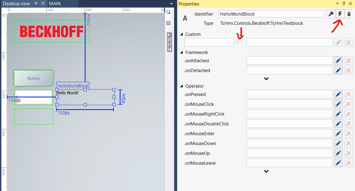 Twincat Hmi Your First Project Project Upload Server Config Hello Twincat
