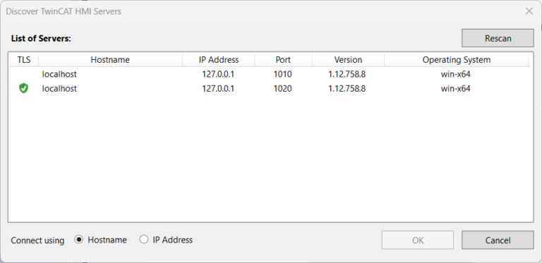 TwinCAT HMI – Your first project (project, upload, server config) - Hello TwinCAT