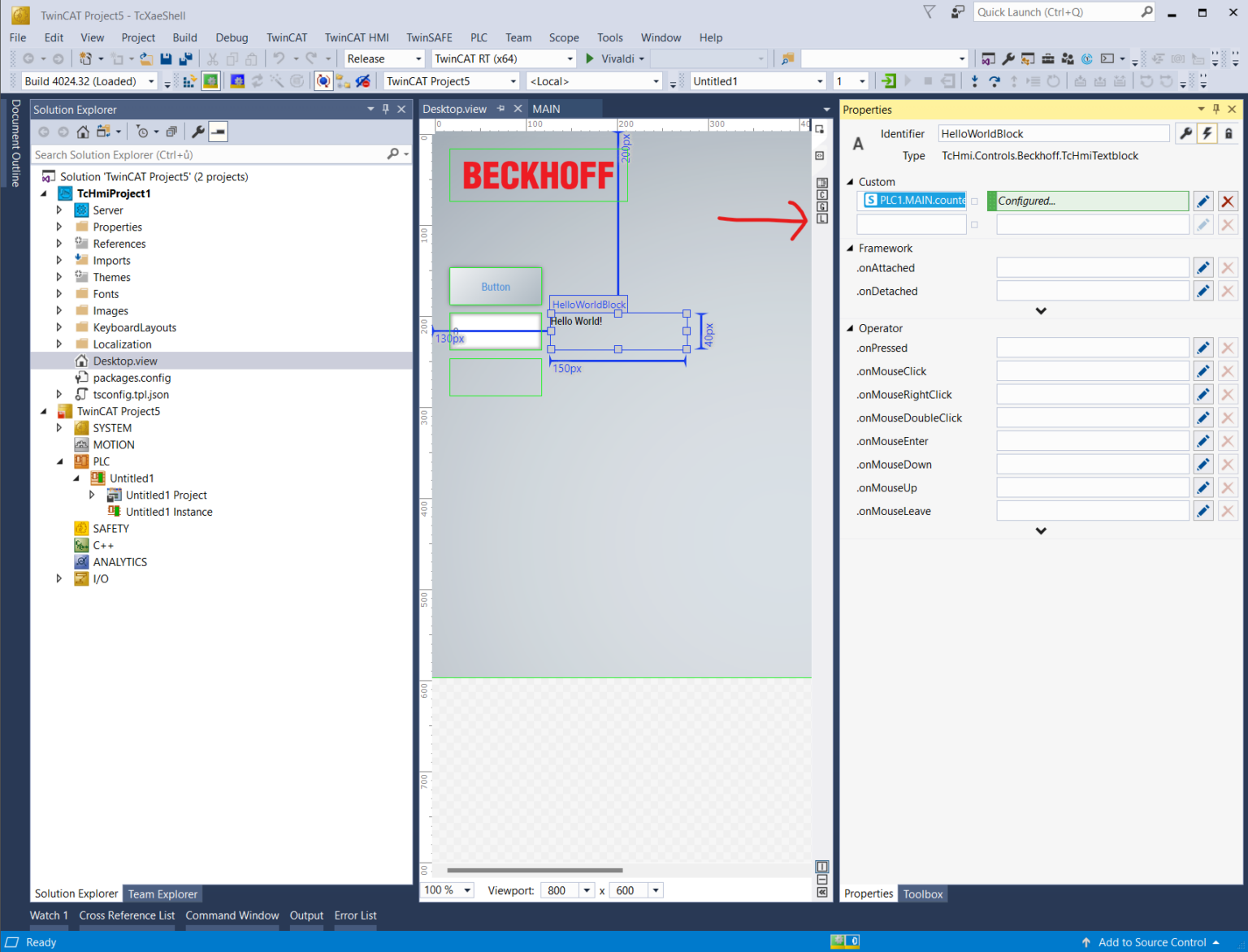 Twincat Hmi Your First Project Project Upload Server Config
