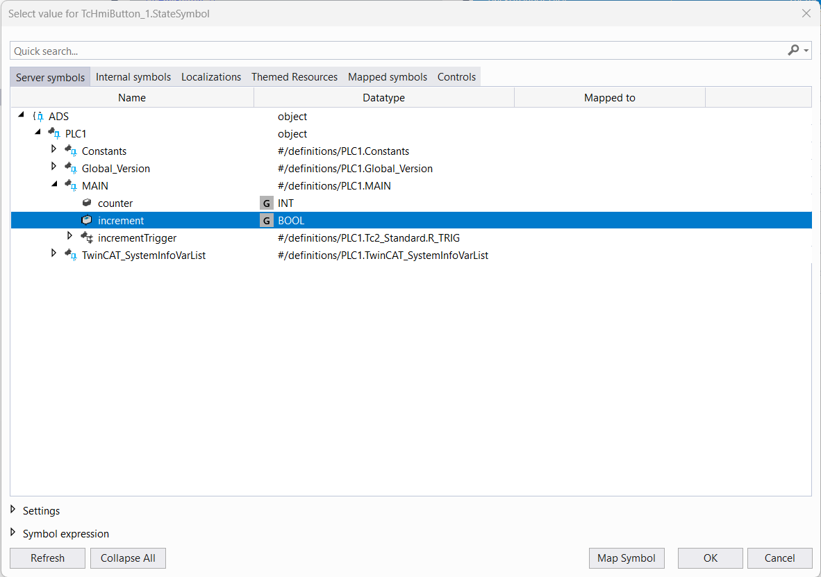 TwinCAT HMI – Your first project (project, upload, server config ...