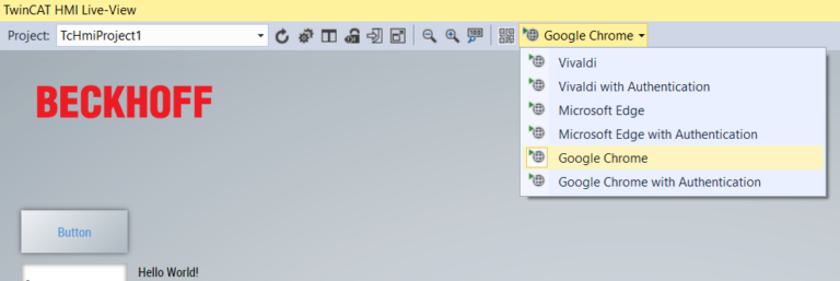 Twincat Hmi Your First Project Project Upload Server Config